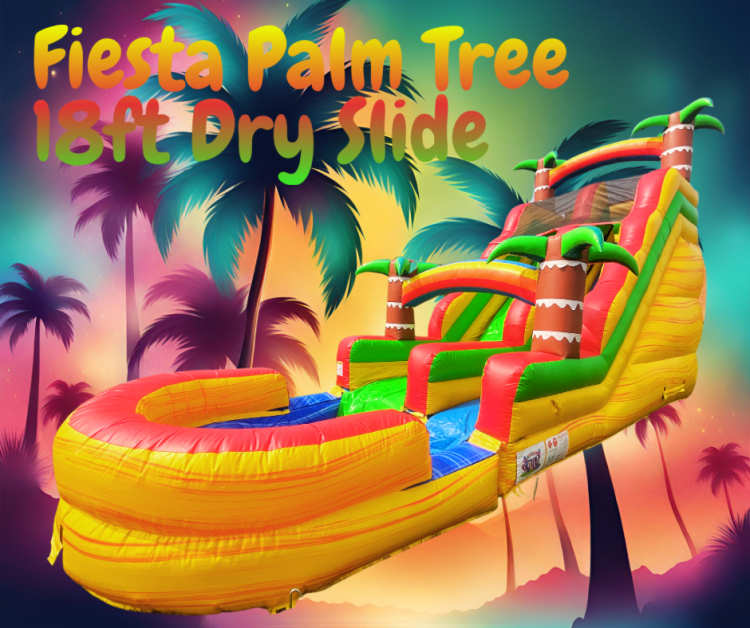 Fiesta Palm Tree 18ft Dry Slide - Jump Party! LLC in Canton MI